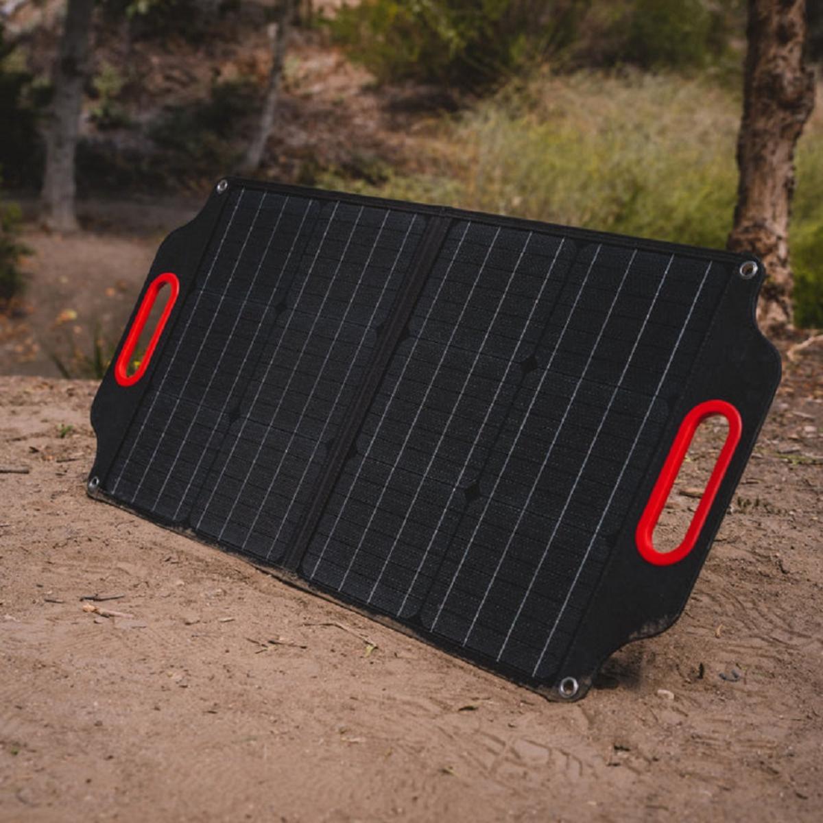 Outdoor Tech Dawn 40w Solar Panel - Black/Red - The Warming Store
